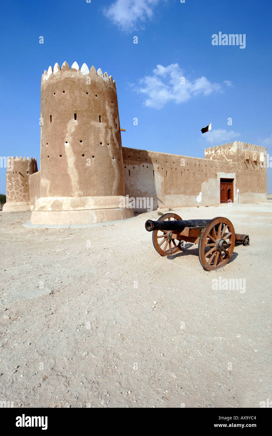 The Al Zubara fort in north west Qatar Stock Photo - Alamy