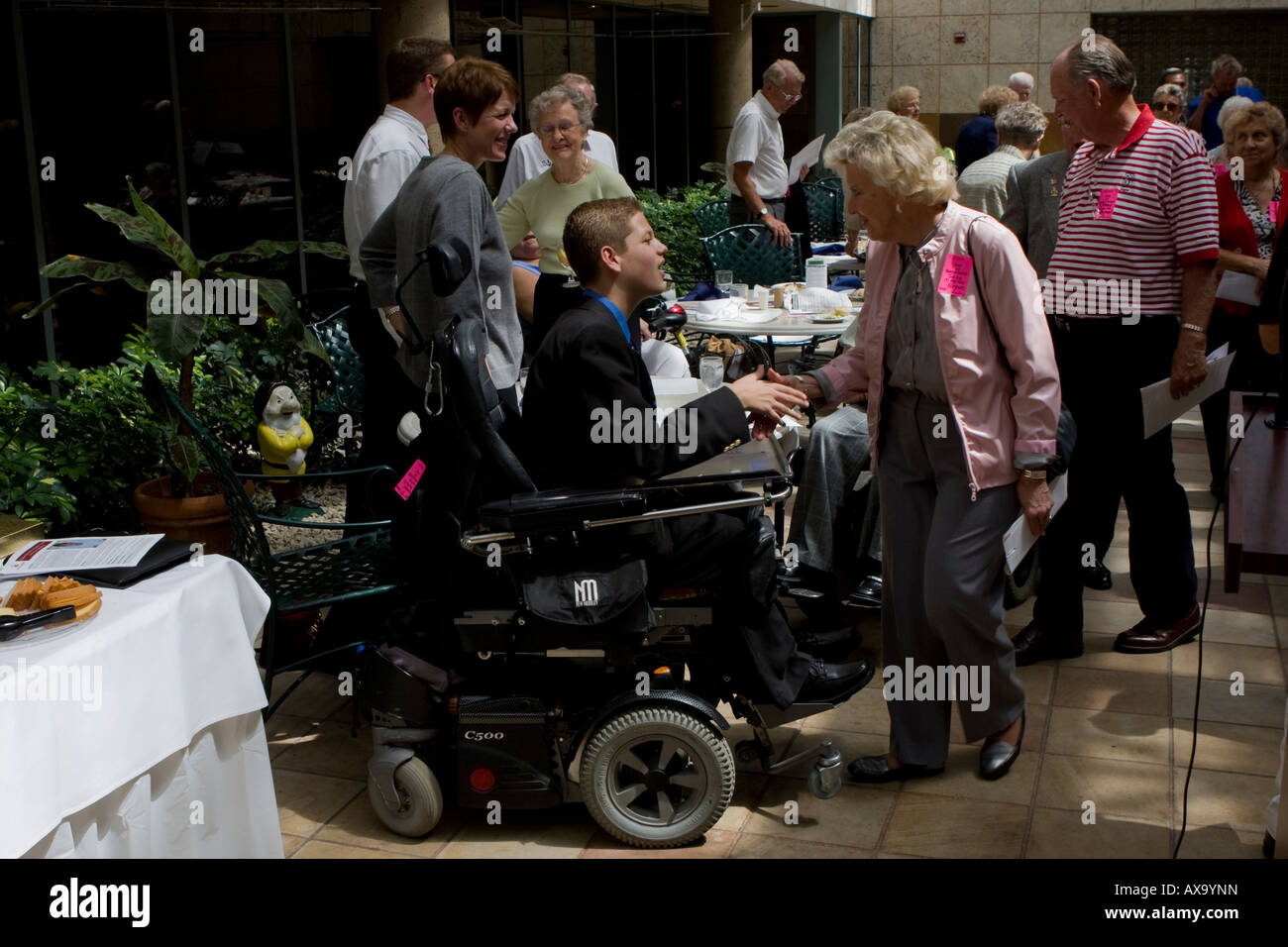 13 Y/O Disabled Child, Benjamin Carpenter is Greeted After his Speech ...