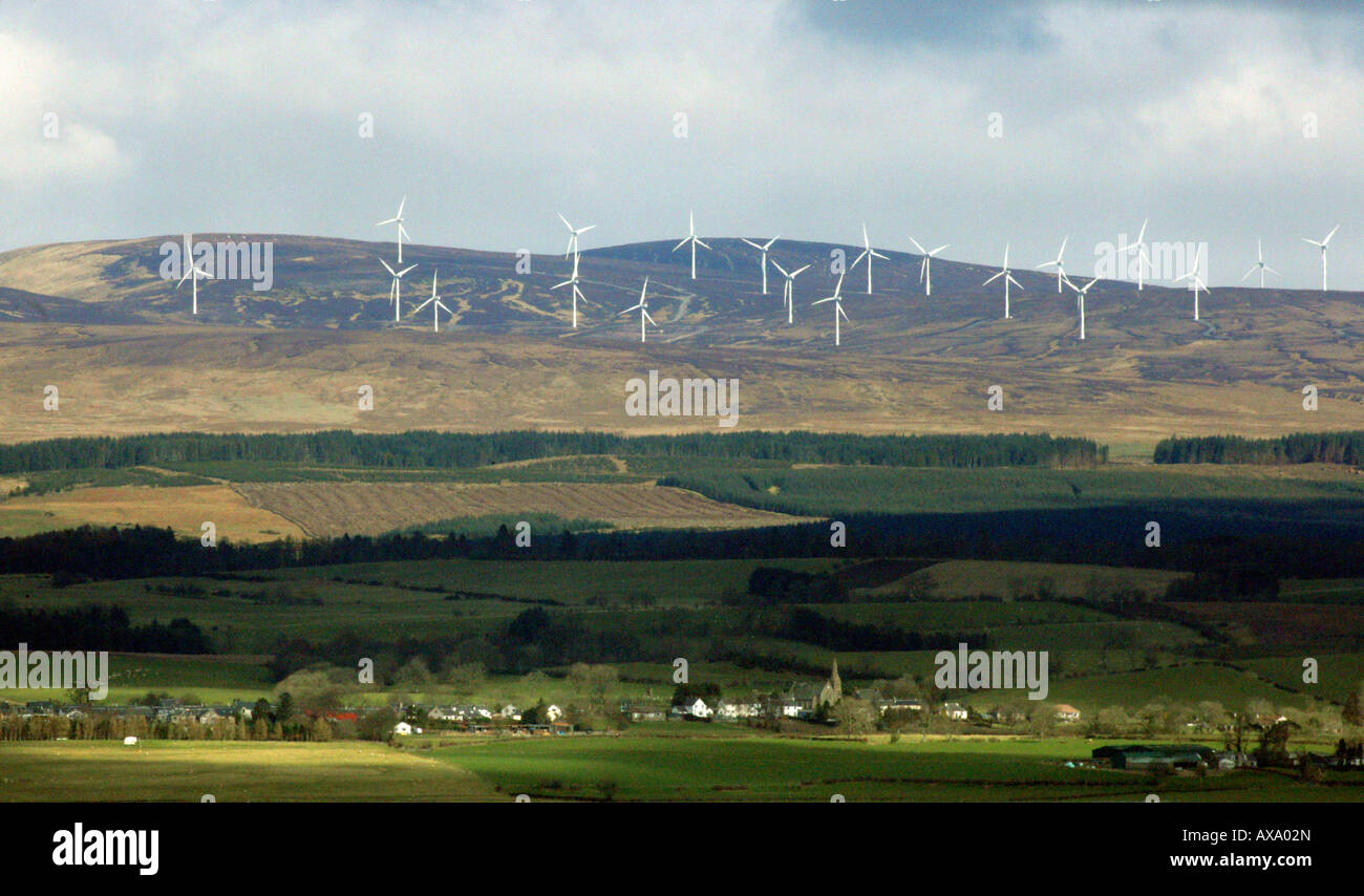 THE BRAES O' DOUNE WIND FARM ALTERS THE VIEW ACROSS THE CARSE OF ...