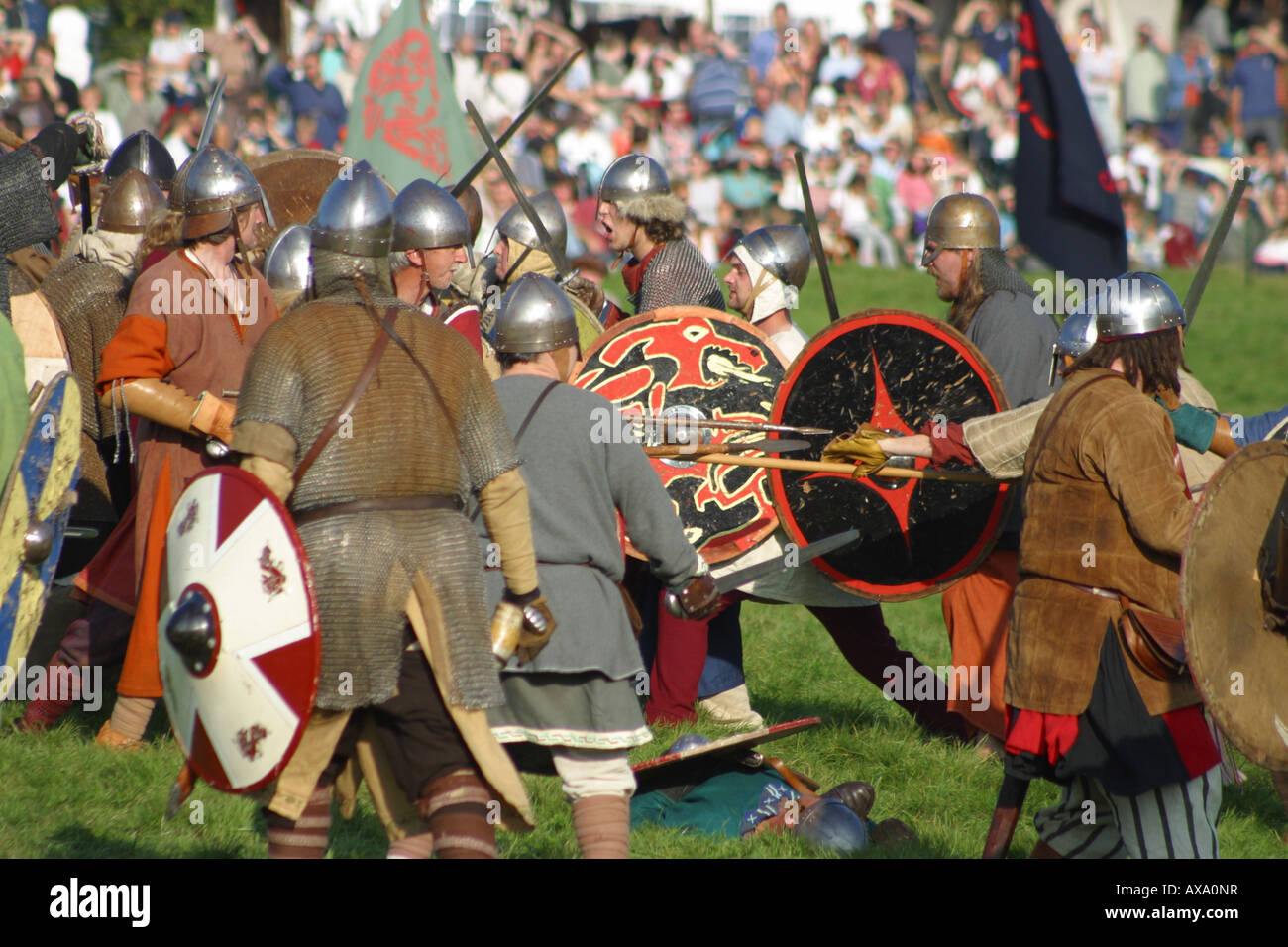 normans saxons fighting battle medieval infantry of hastings east ...