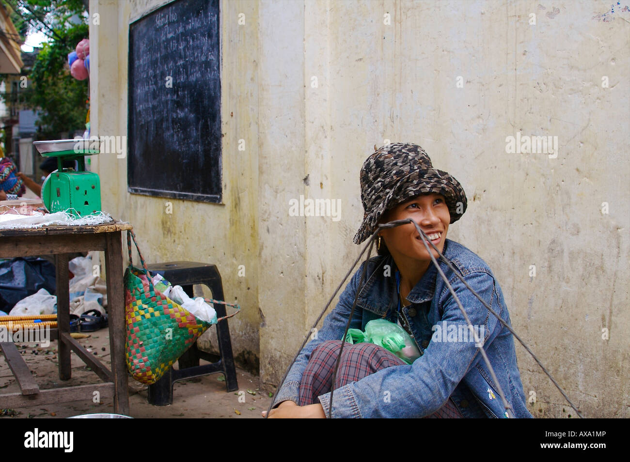 Lac Long Quan Market Stock Photo - Alamy