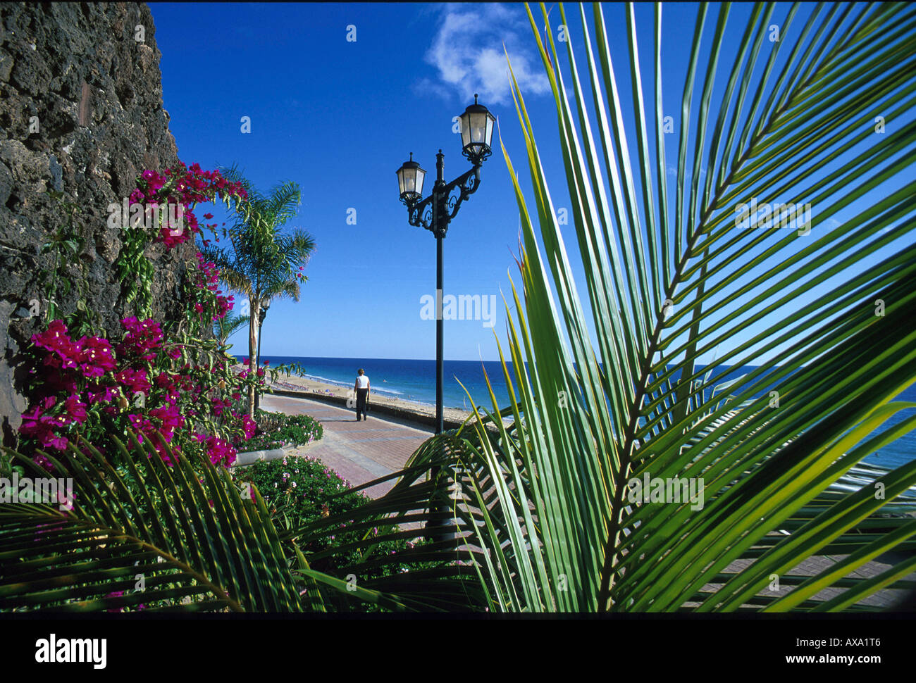 Strandpromenade, Morro Jable, Jandia, Fuerteventura Kanarische Inseln ...