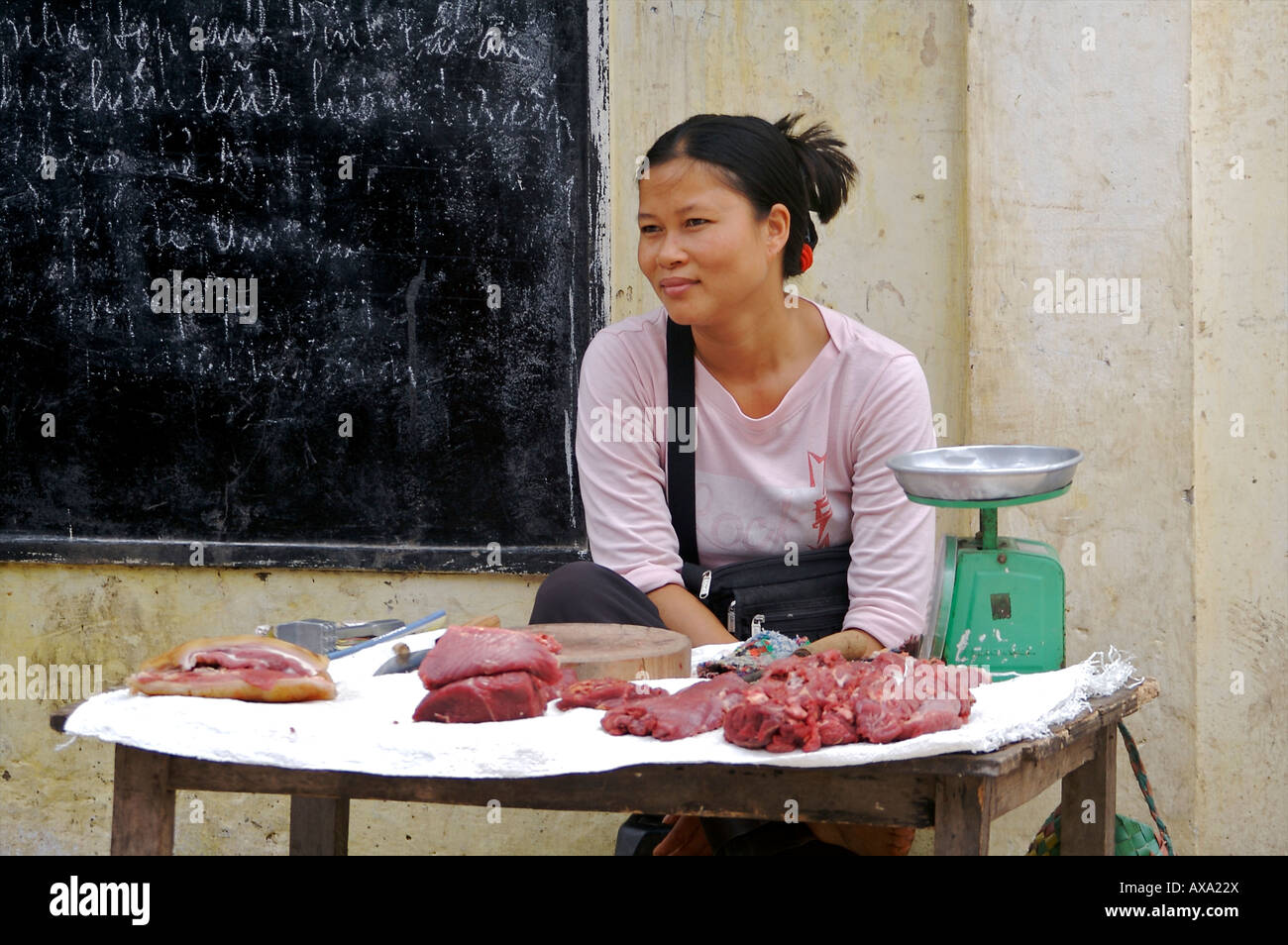 Lac Long Quan Market Stock Photo - Alamy