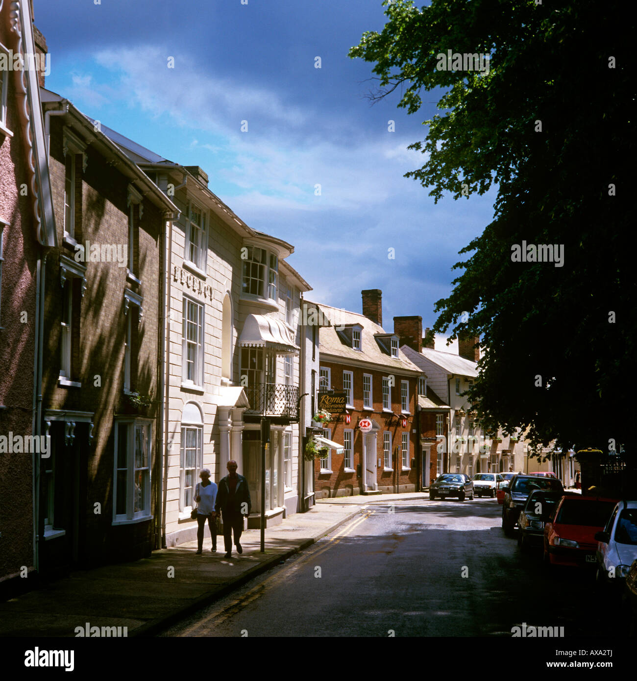 UK England Suffolk Framlingham town centre Church Street Stock Photo ...
