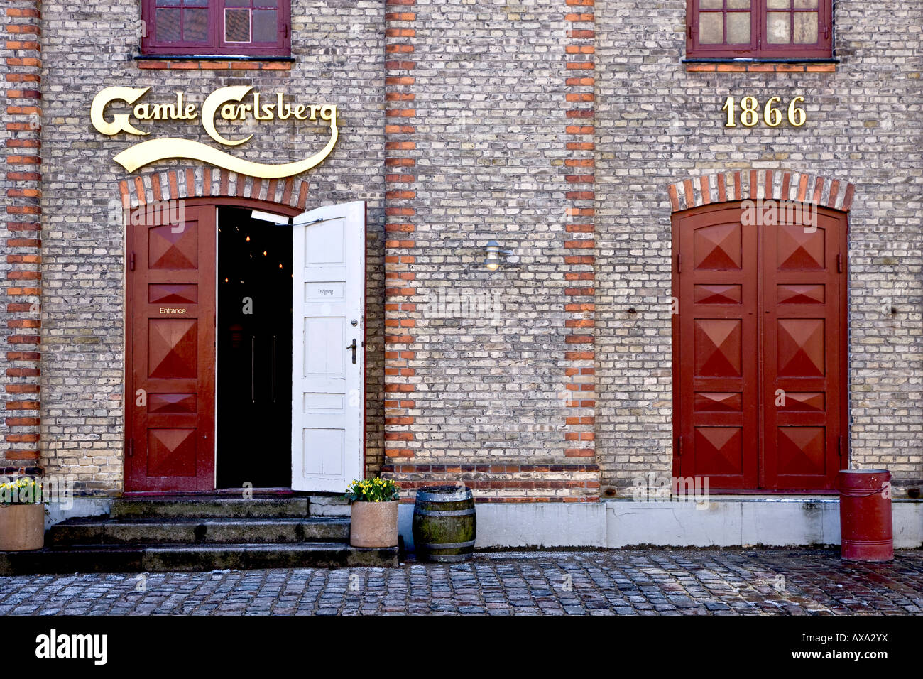 The entrance to Carlsberg visitor center in Copenhagen Stock Photo - Alamy