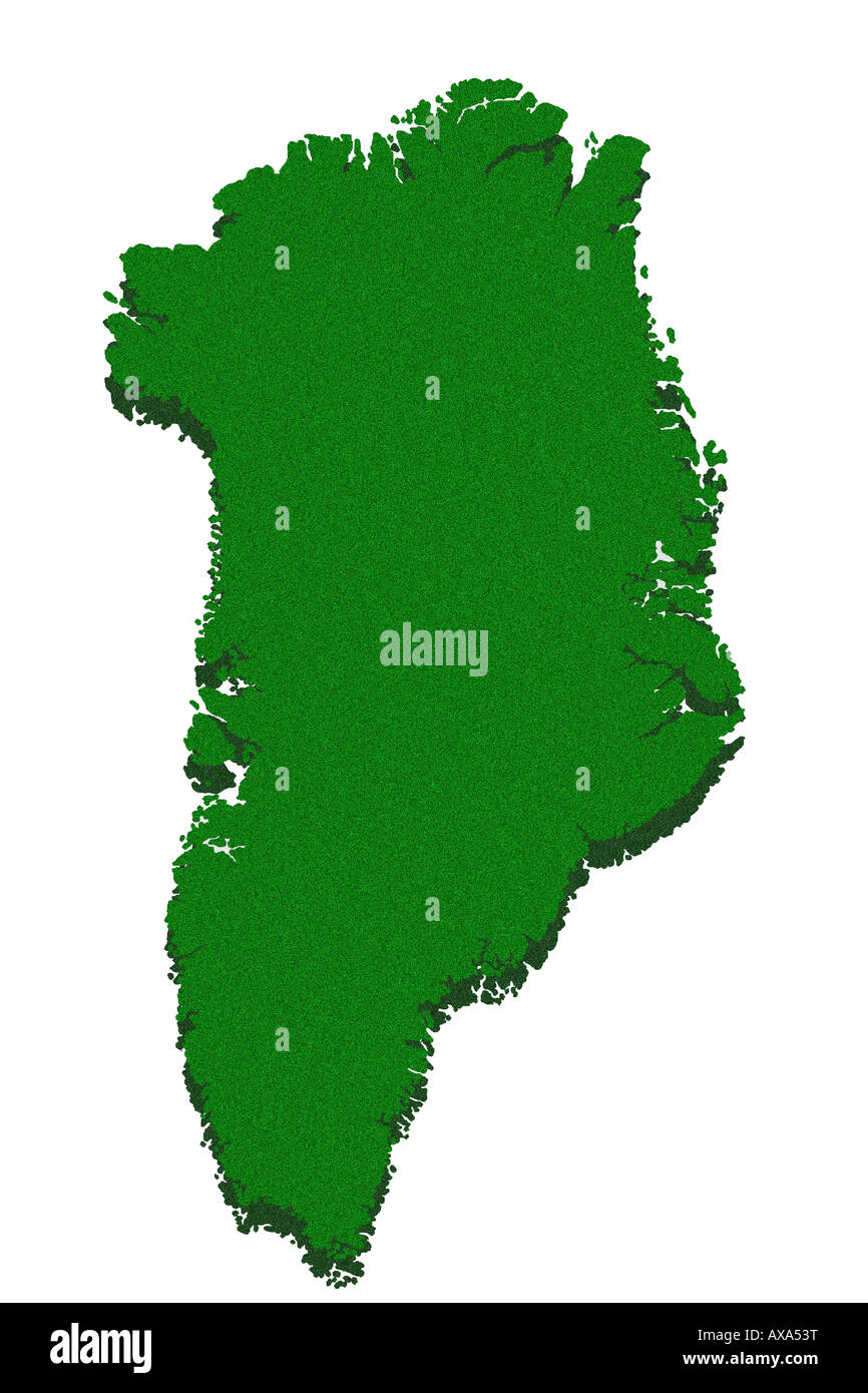 Outline map of Greenland Stock Photo - Alamy