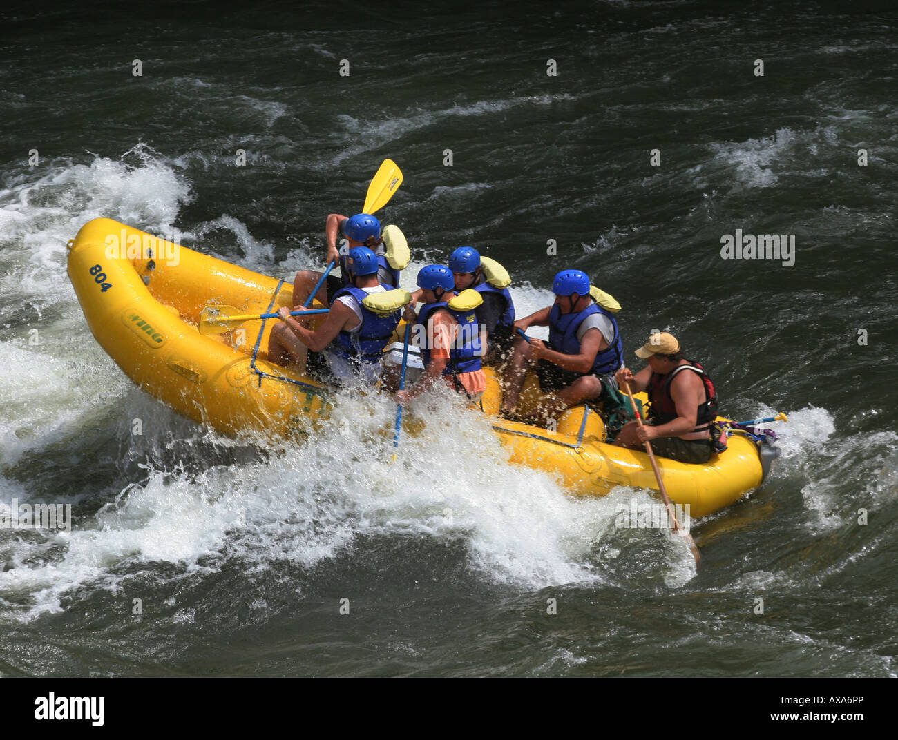 whitewater raft new river west virginia Stock Photo - Alamy