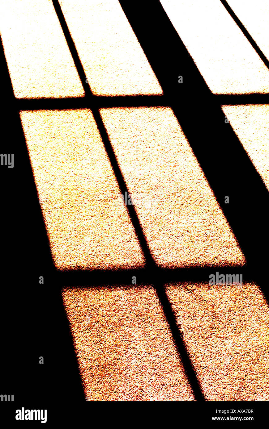 Shadow of window frames on carpet Stock Photo - Alamy
