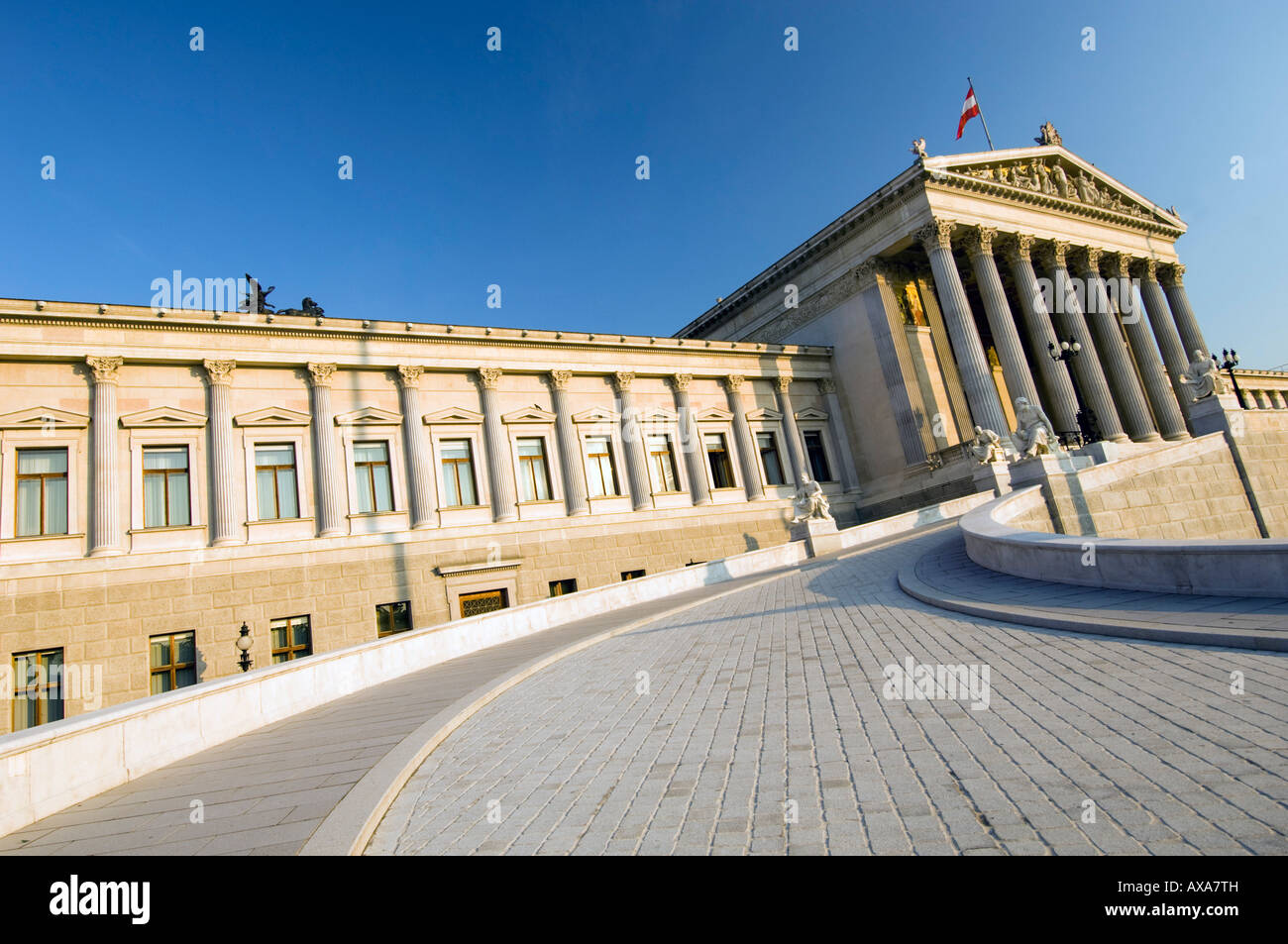 View of the Austrian Parliament, Vienna, Austria Stock Photo - Alamy