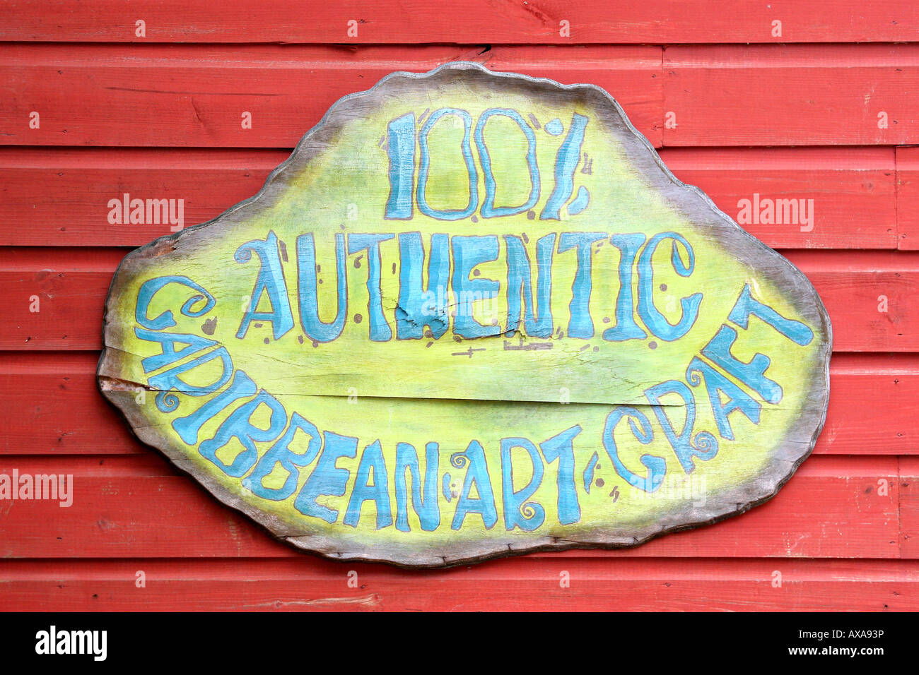 Ocho Rios Island Village Craft Shop Sign Stock Photo - Alamy