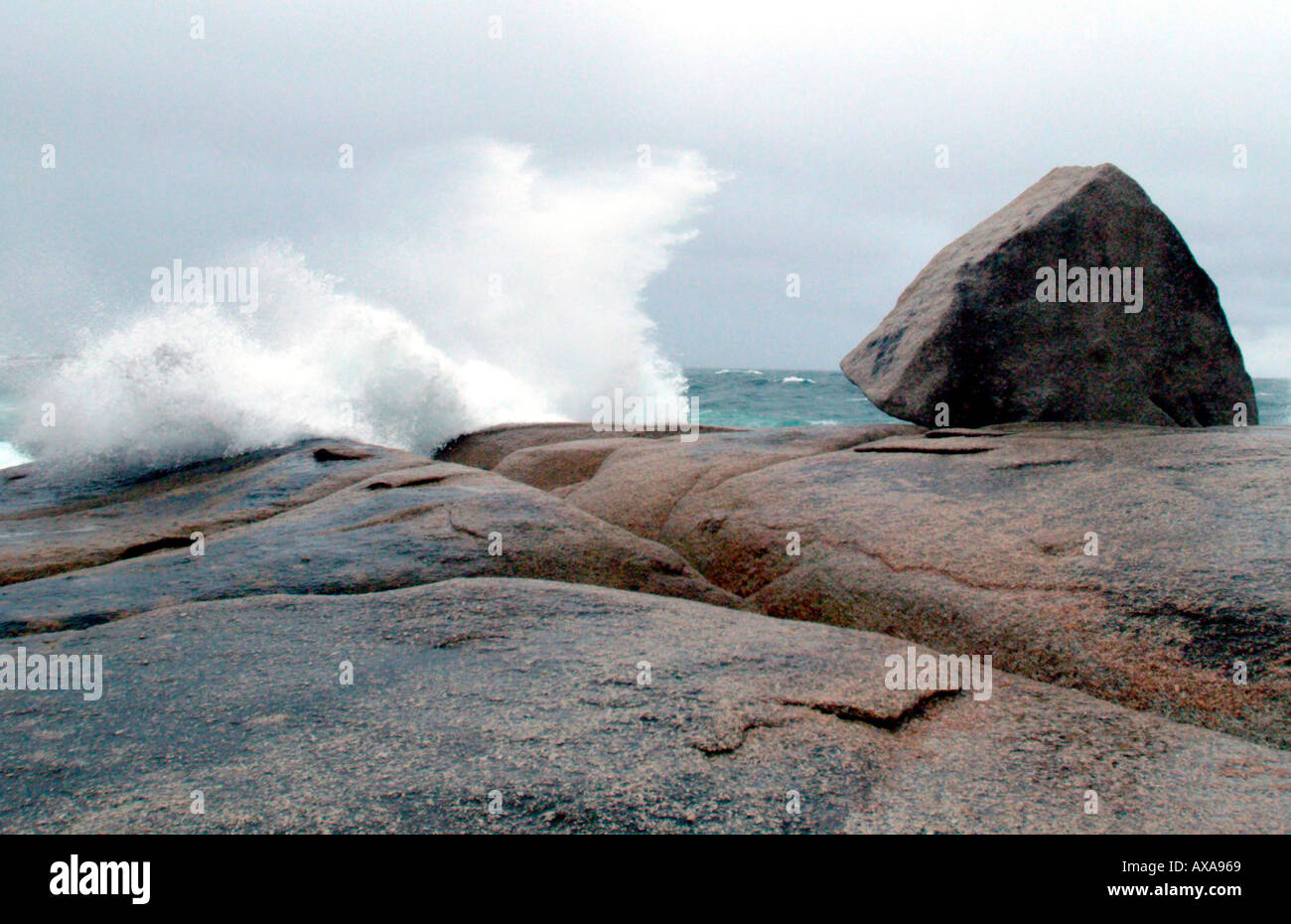 Bicheno blowhole East Coast of Tasmania Australia Stock Photo - Alamy