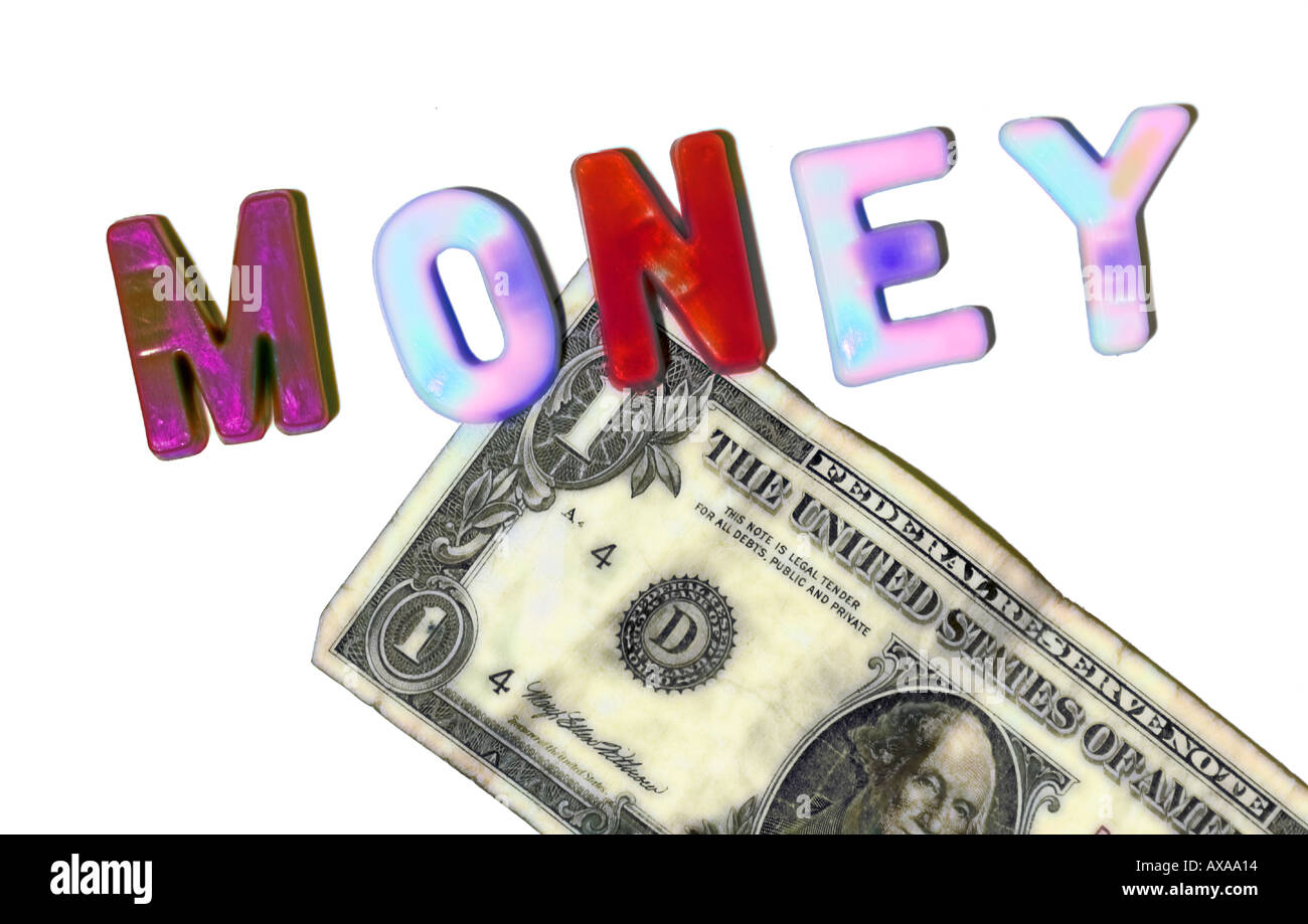 fridge magnets with a dollar bill Stock Photo - Alamy
