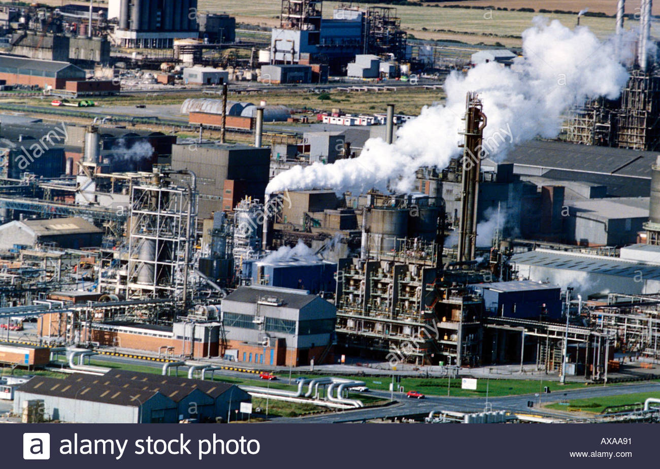 ICI Wilton chemical industrial complex Teesside NE England UK Stock ...