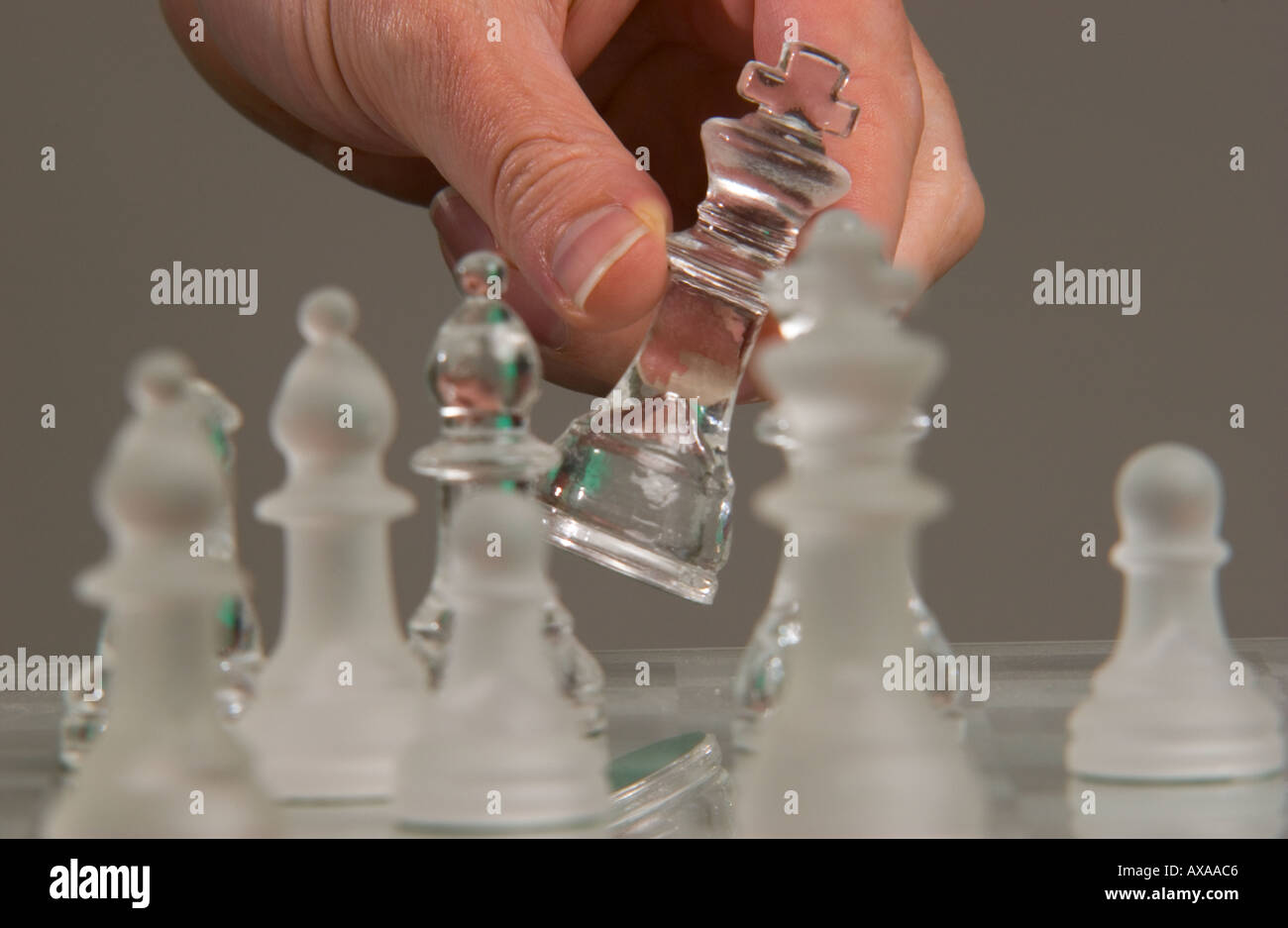 hand moving chess piece Stock Photo - Alamy