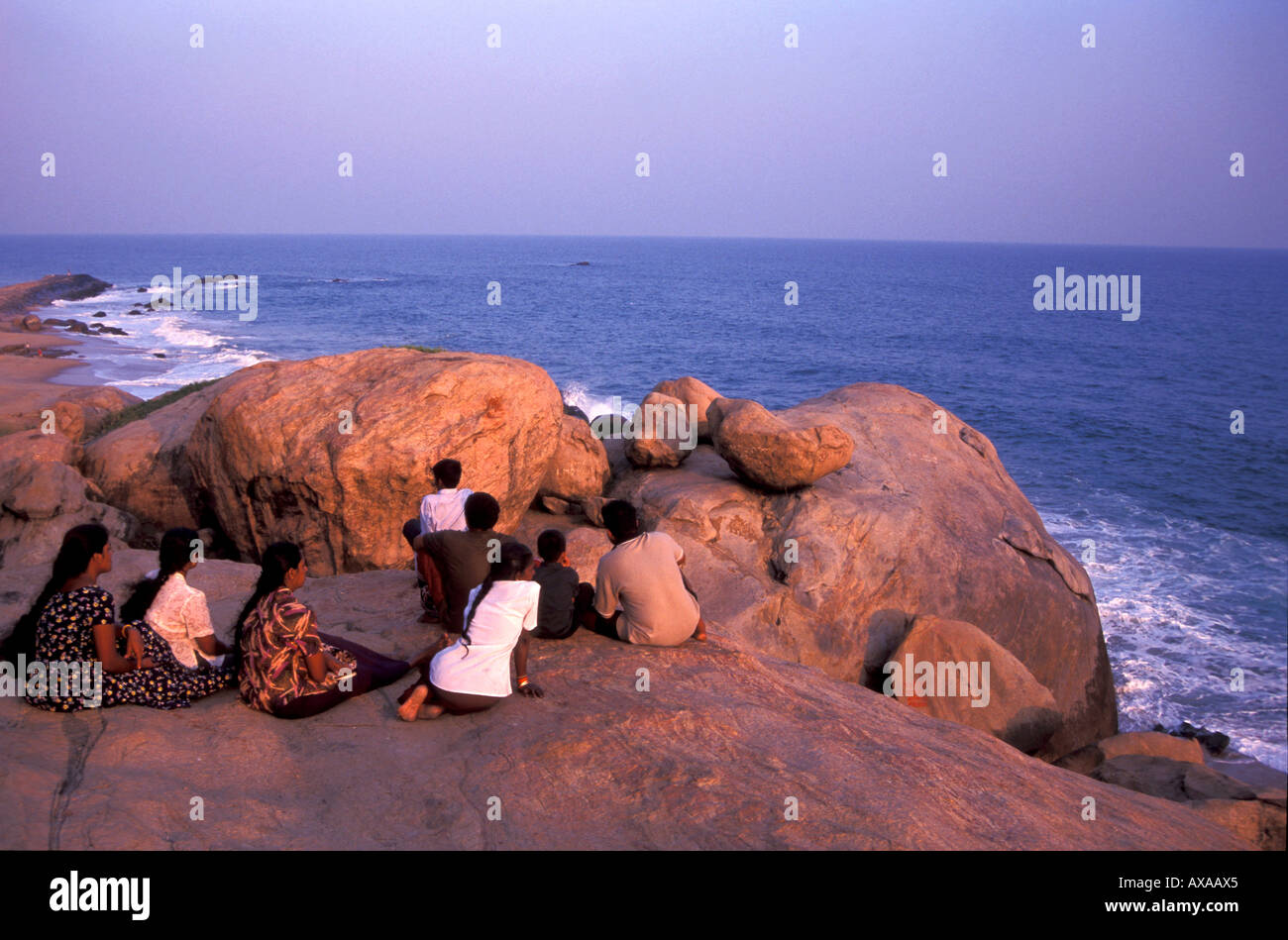 Sunset on the beach, Kirinda Sri Lanka Stock Photo - Alamy