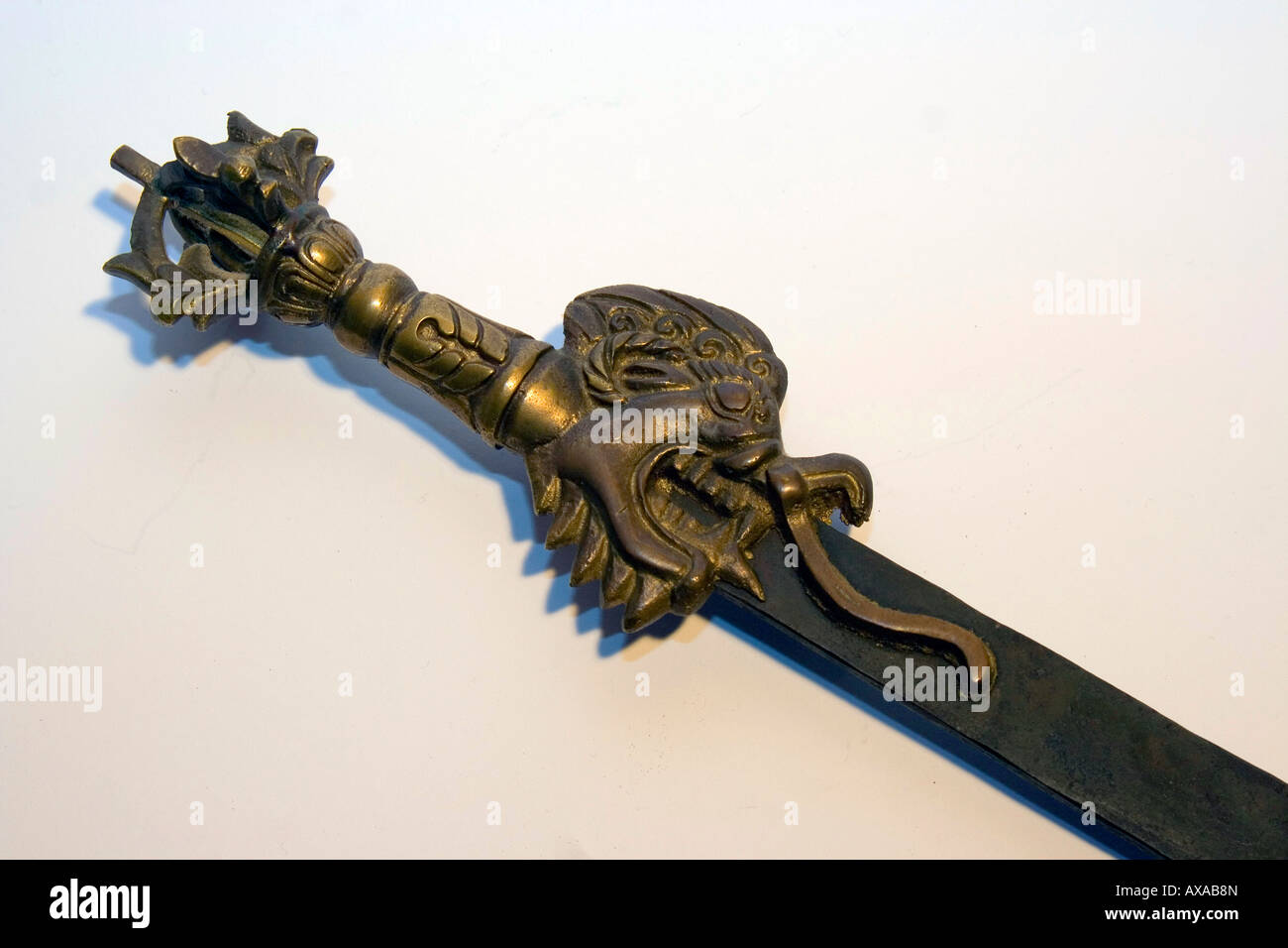 Vintage sword isolated on white Stock Photo - Alamy