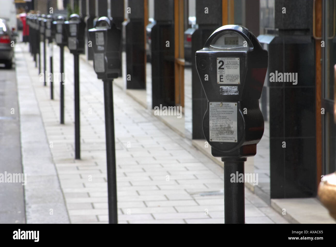 parking meter in London England Britain nited kingdom UK pay Stock ...
