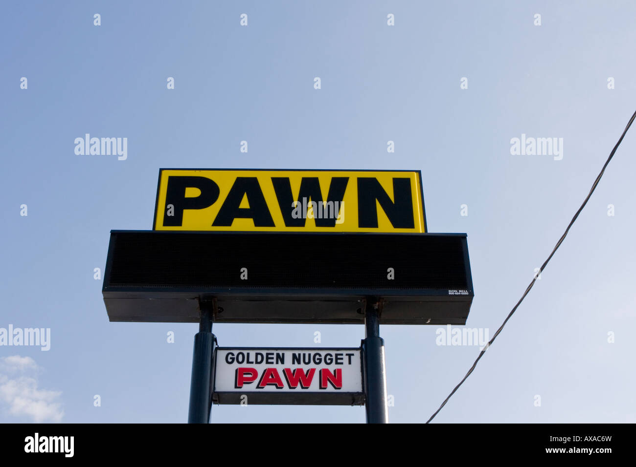 Pawn Shop Sign Stock Photo - Alamy