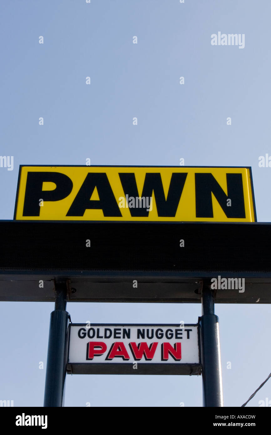 Pawn shop sign hi-res stock photography and images - Alamy