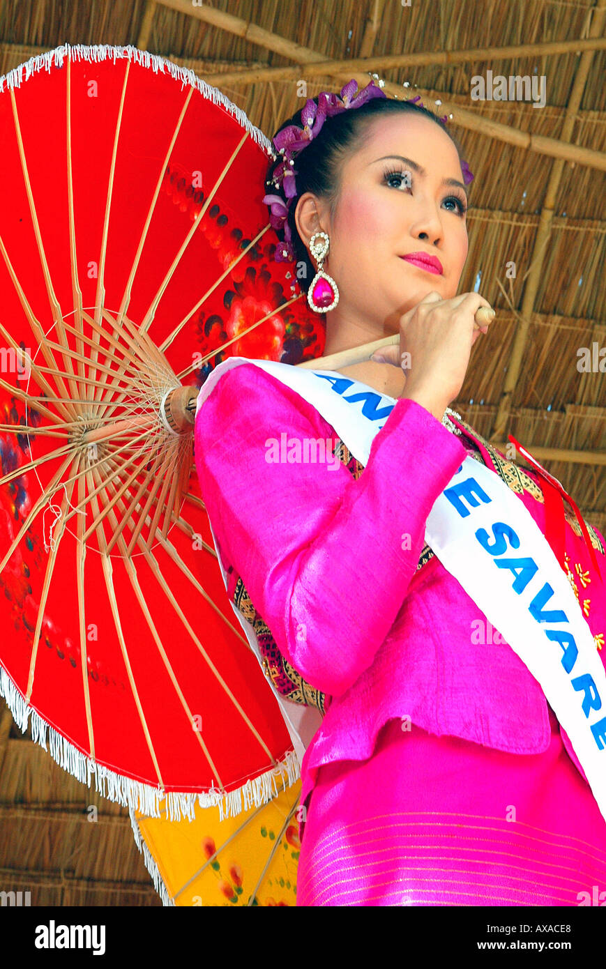Competitor in Bo Sang umbrella festival beauty contest and pageant near ...