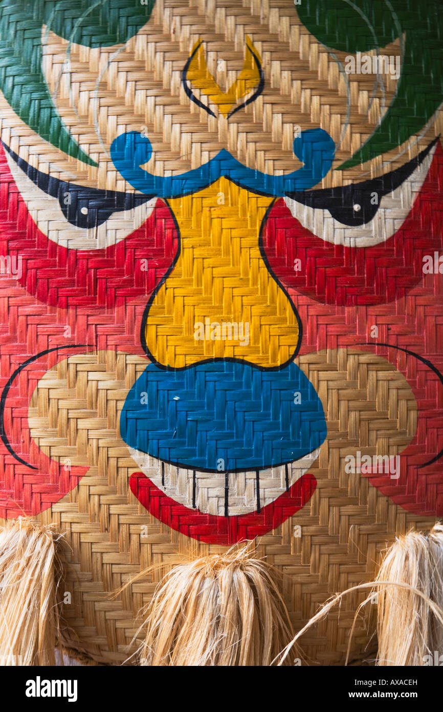 Bamboo woven mask Hanoi Vietnam Stock Photo - Alamy