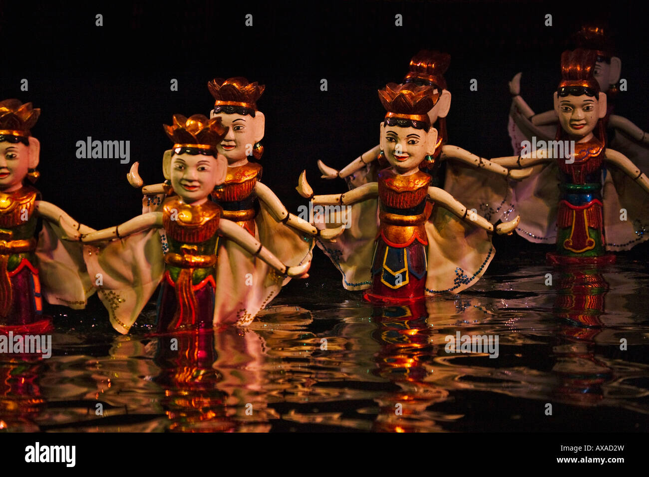 Water puppet performance Hanoi Vietnam Stock Photo - Alamy
