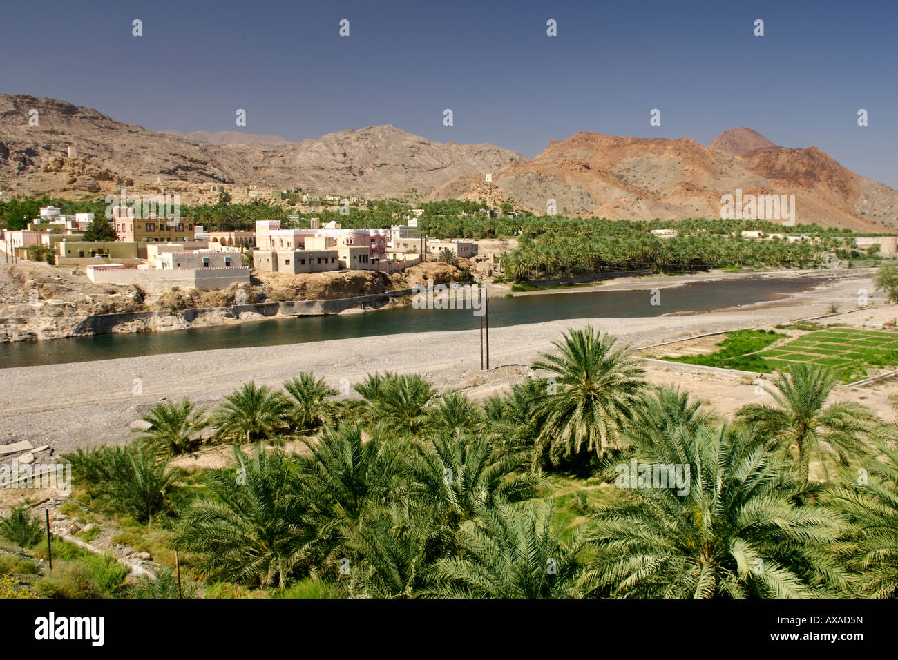 The village of Fanja in Oman Stock Photo - Alamy