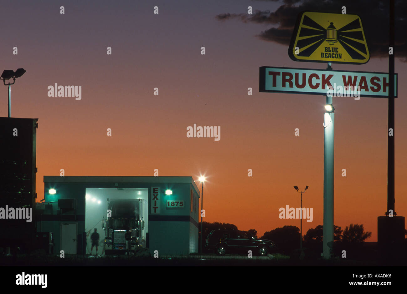 Truck Station USA Stock Photo - Alamy