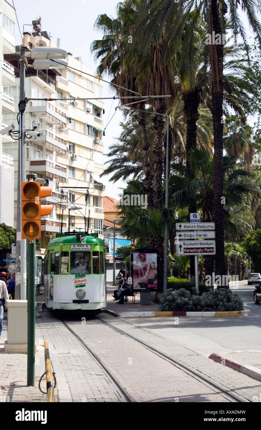 Antalya tram line No 1 Stock Photo - Alamy