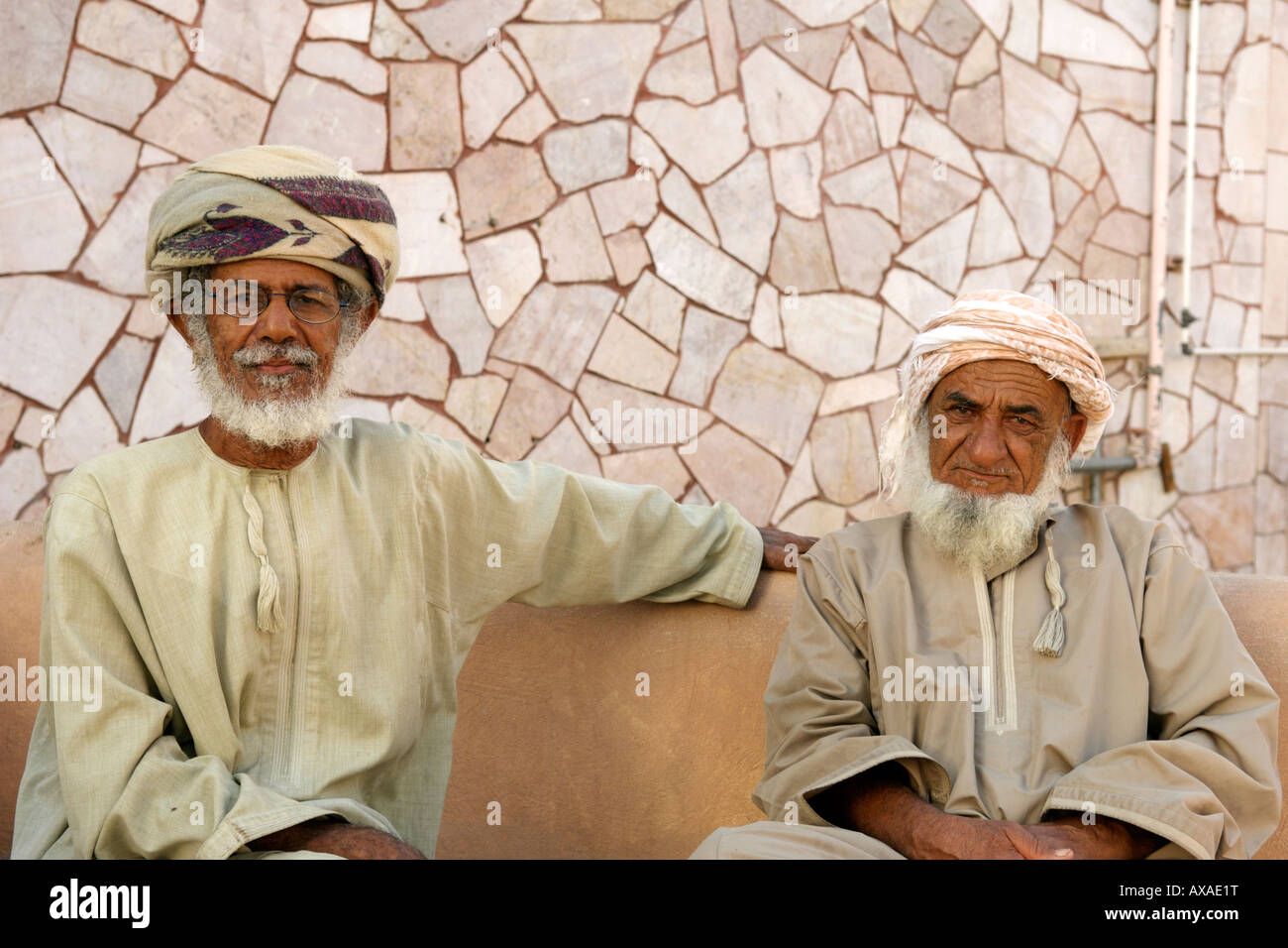 Potrait of two Omani men in Muscat, the capital of the Sultanate of ...