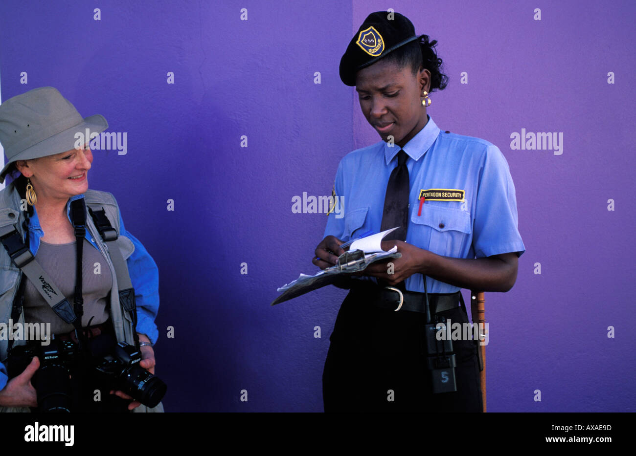 Police Officers Giving A Ticket