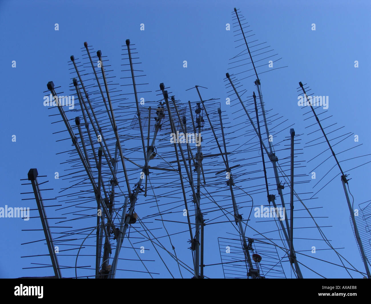 Many communication aerials hi-res stock photography and images - Alamy