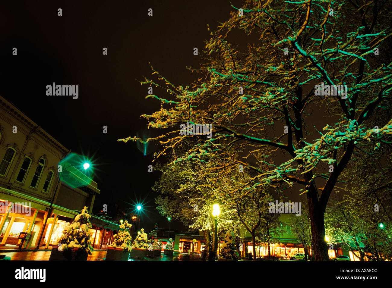 Santa fe plaza winter hi-res stock photography and images - Alamy