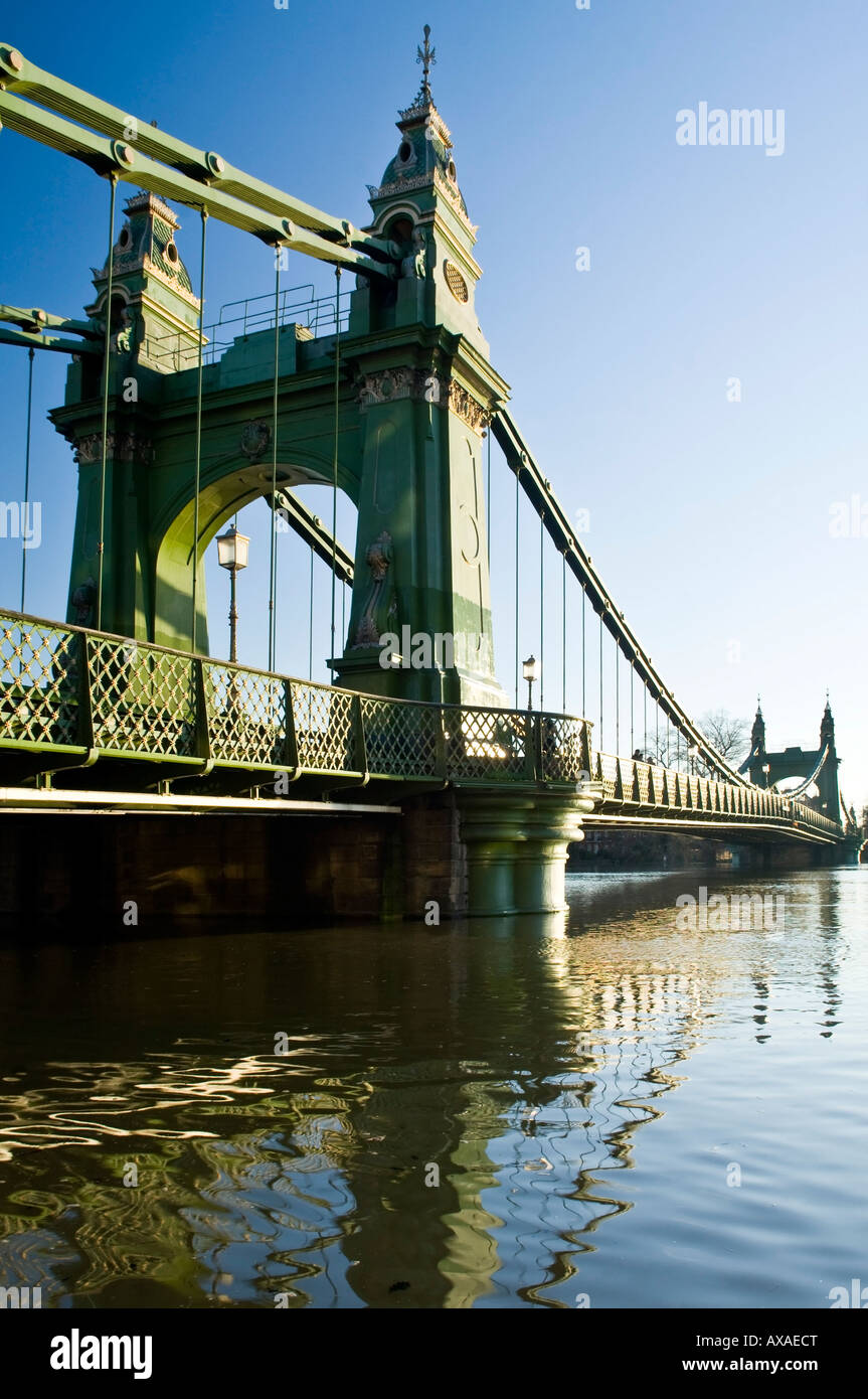 Hammersmith bridge london river thames engineering structure hi-res ...