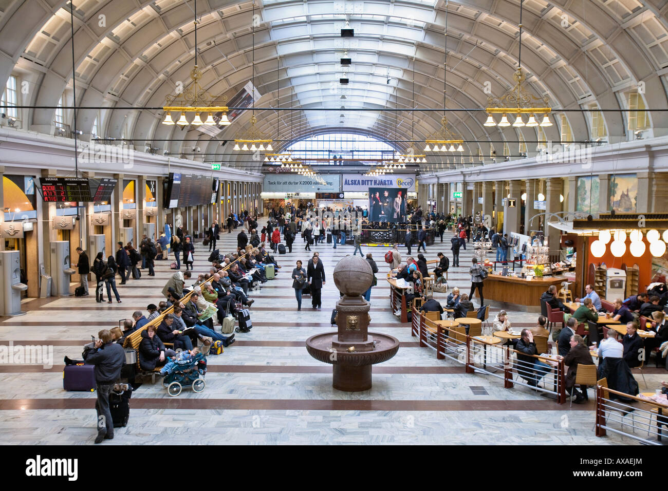 SWEDEN STOCKHOLM STOCKHOLM CENTRAL RAILWAY STATION Stock Photo - Alamy