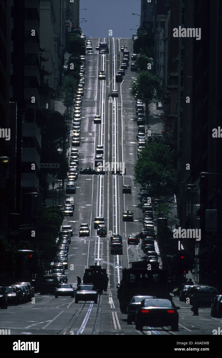 California uphill street hi-res stock photography and images - Alamy