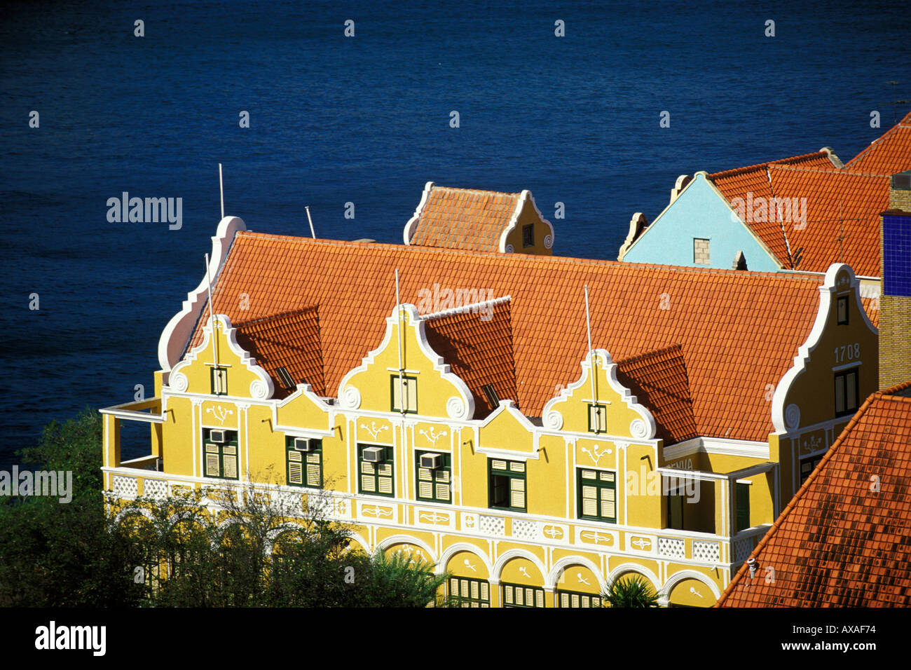 Curacao, Willemstad, Penha and Sons Building, 1708 Stock Photo - Alamy