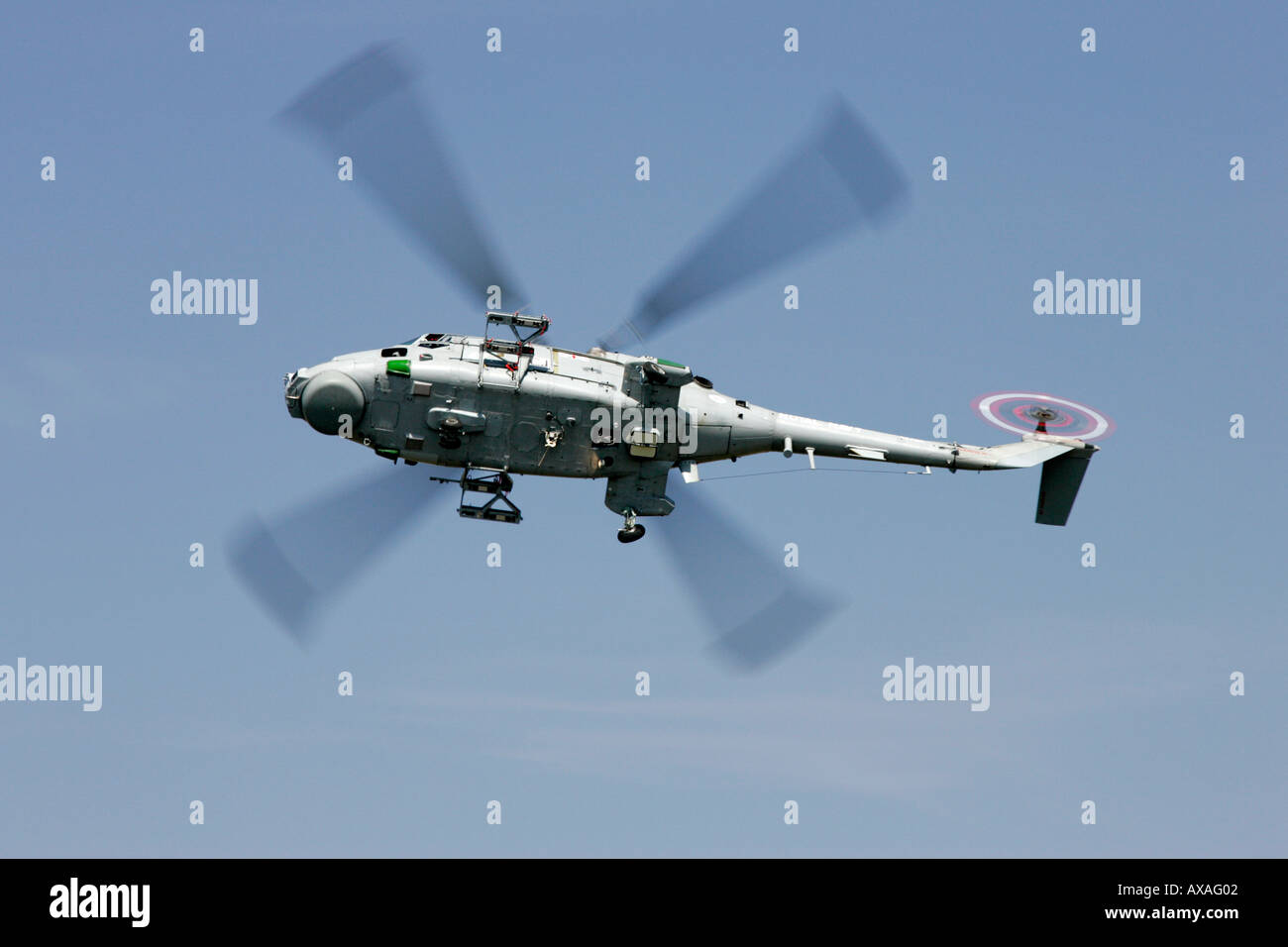 British Royal Navy Black Cats Lynx Helicopter at RIAT 2005 RAF Fairford ...