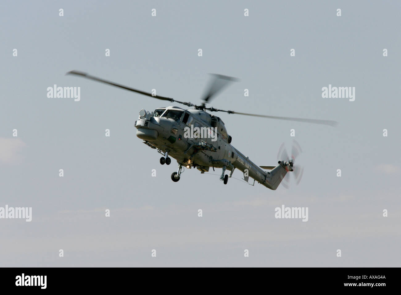 British Royal Navy Black Cats Lynx Helicopter at RIAT 2005 RAF Fairford ...