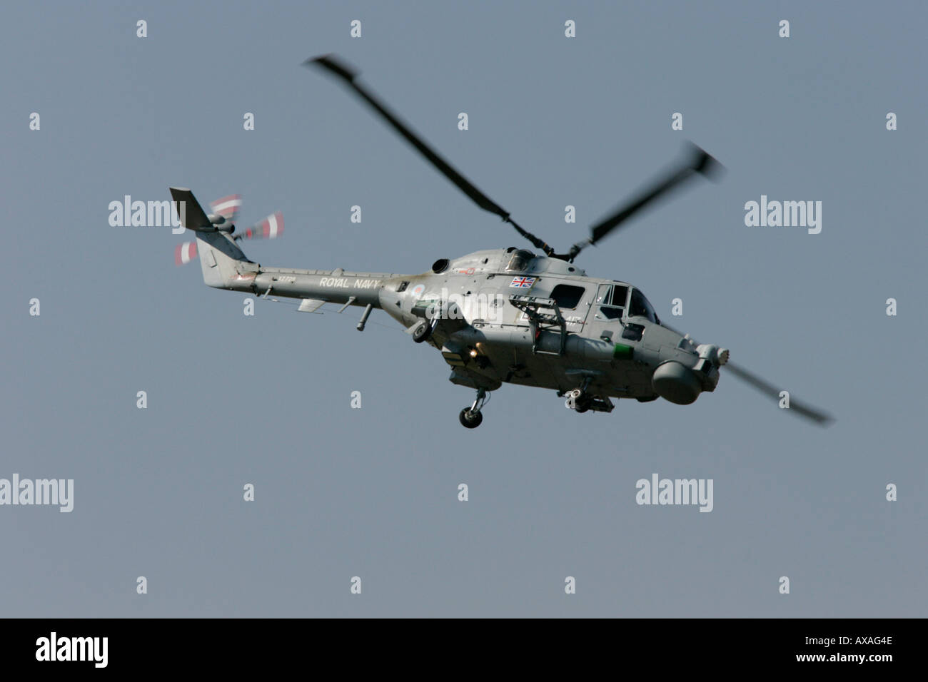 British Royal Navy Black Cats Lynx Helicopter at RIAT 2005 RAF Fairford ...