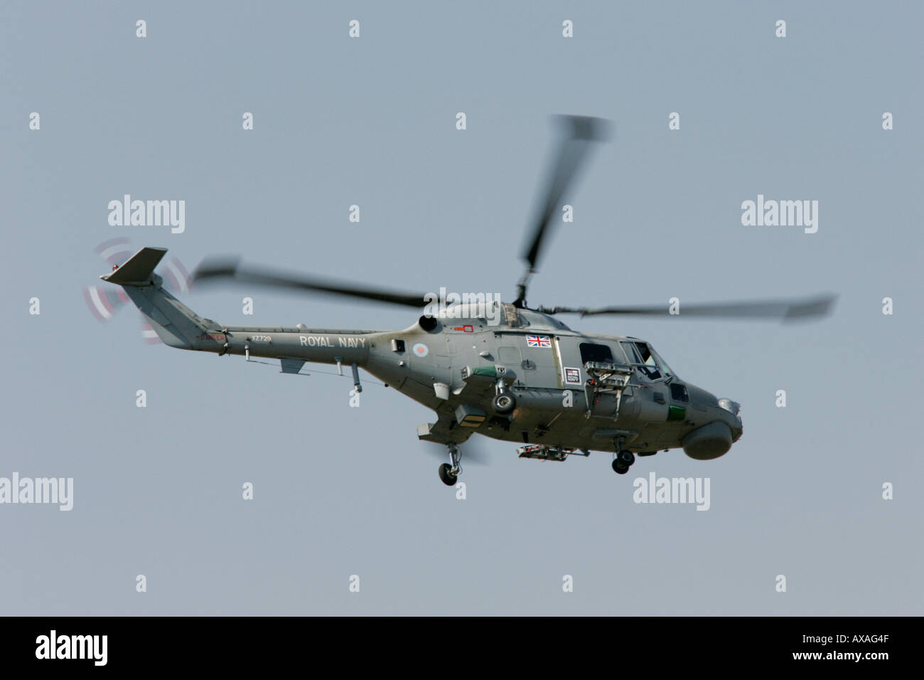 British Royal Navy Black Cats Lynx Helicopter at RIAT 2005 RAF Fairford ...