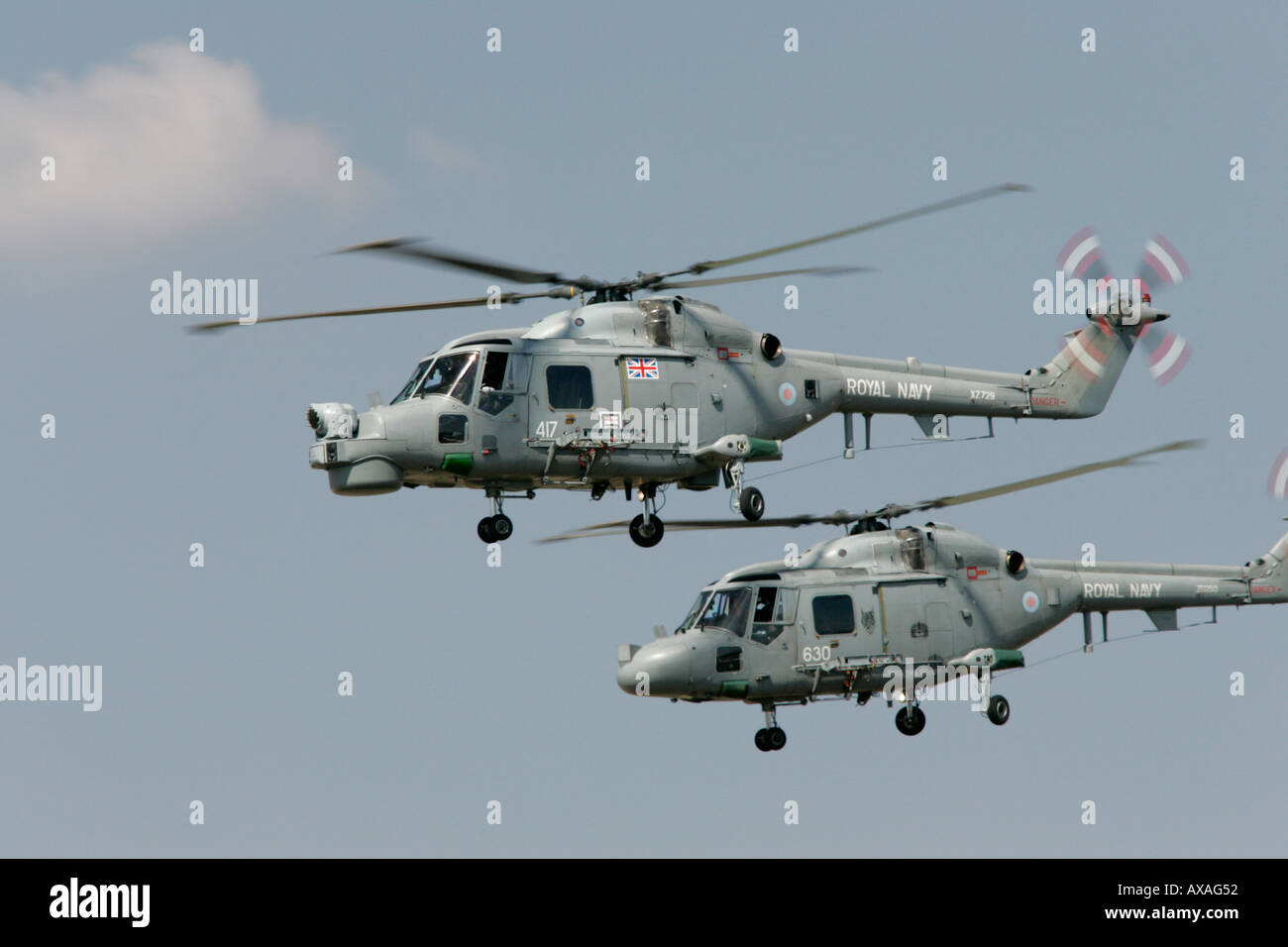 British Royal Navy Black Cats Lynx Helicopters at RIAT 2005 RAF ...