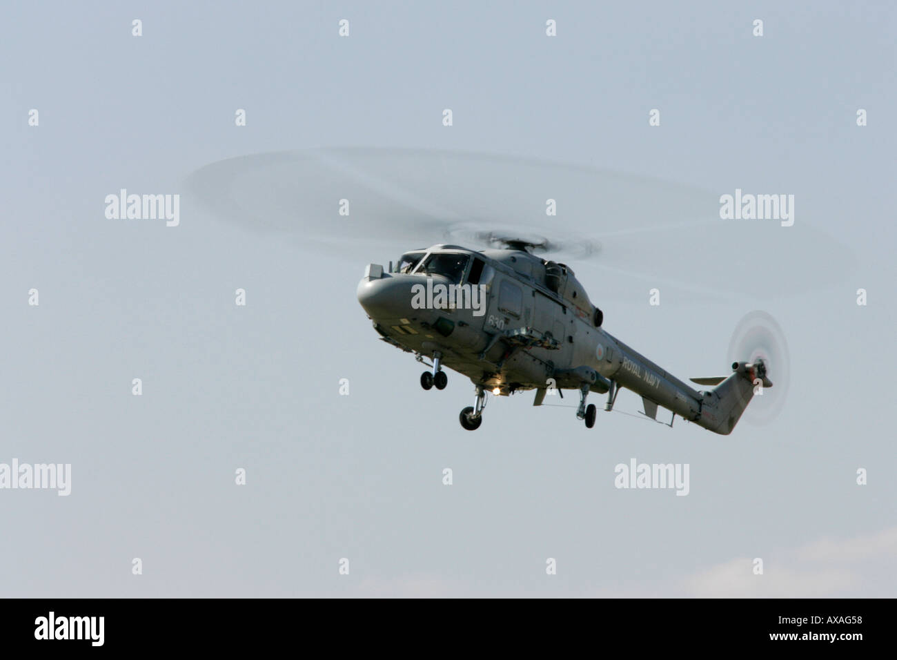 British Royal Navy Black Cats Lynx Helicopter at RIAT 2005 RAF Fairford ...