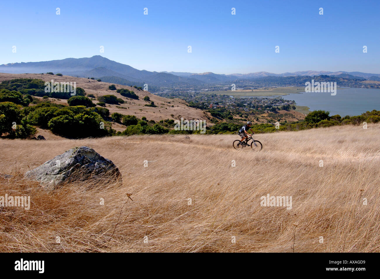 Mountain Biking In California Stock Photo - Alamy