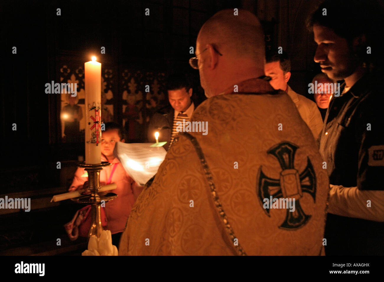 Celebrating Easter Eve at the Crimean Church, Beyoglu, Istanbul, Turkey ...