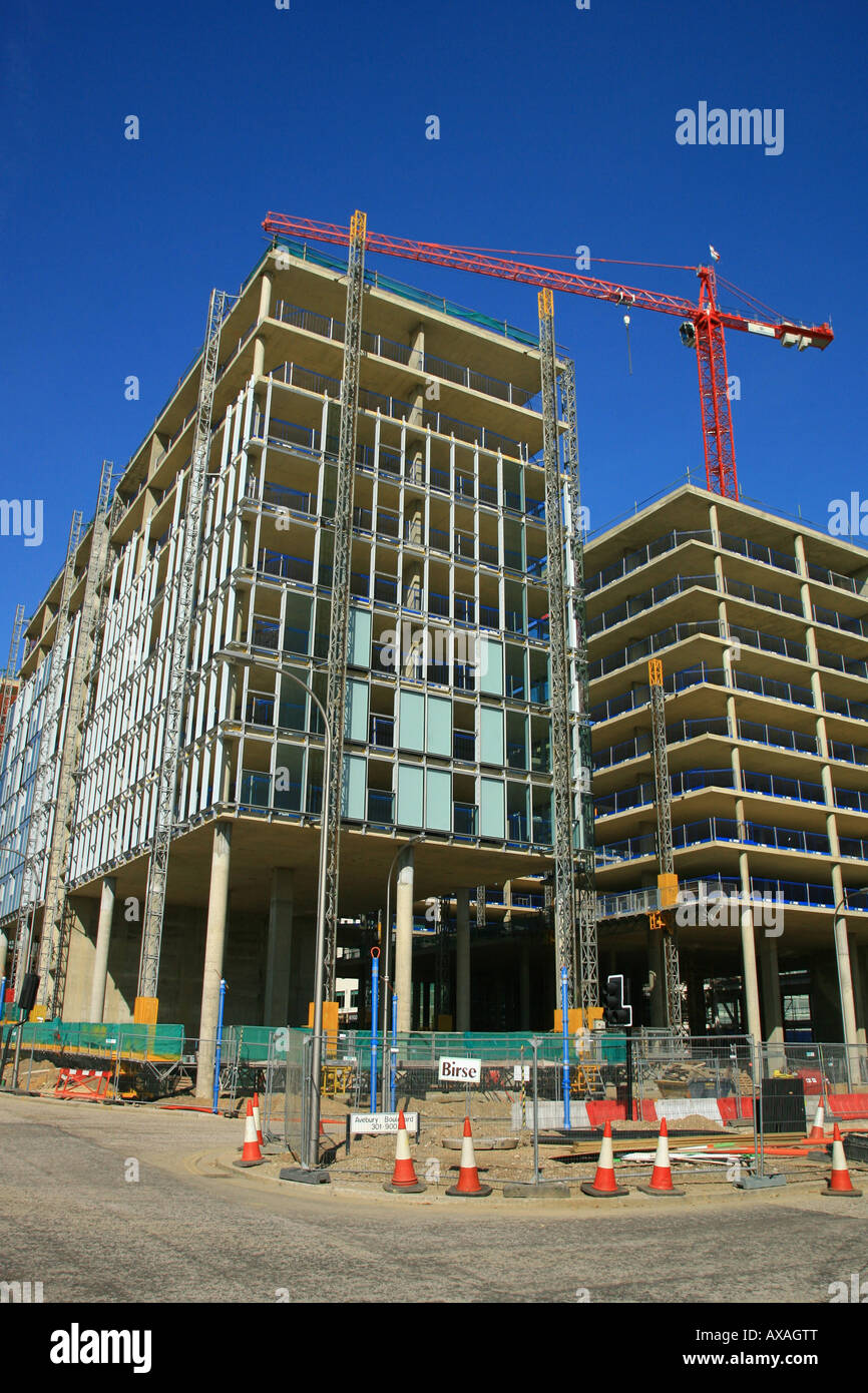 Construction work in Milton keynes Stock Photo - Alamy
