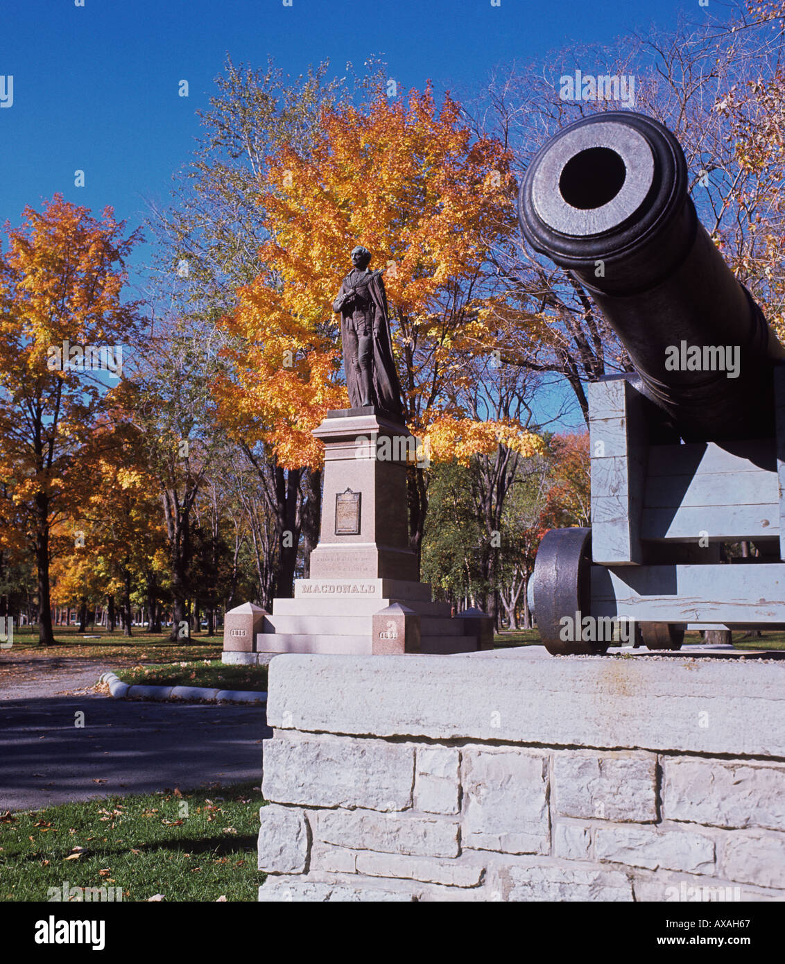 Statue of the first Prime Minister of Canada Sir John A Macdonald ...