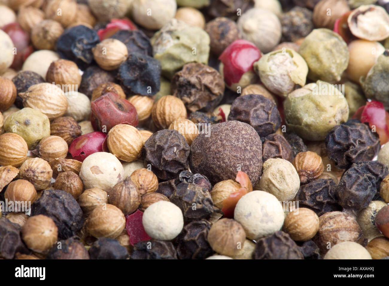 Close up of mixed peppercorns Stock Photo - Alamy