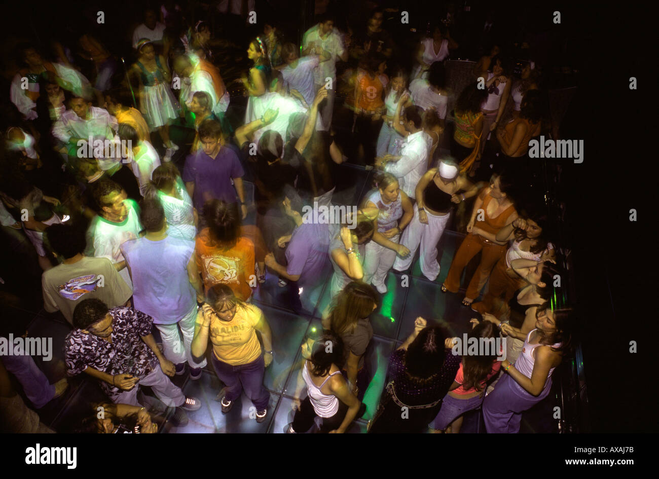 Young people dancing in a discotheque Stock Photo - Alamy