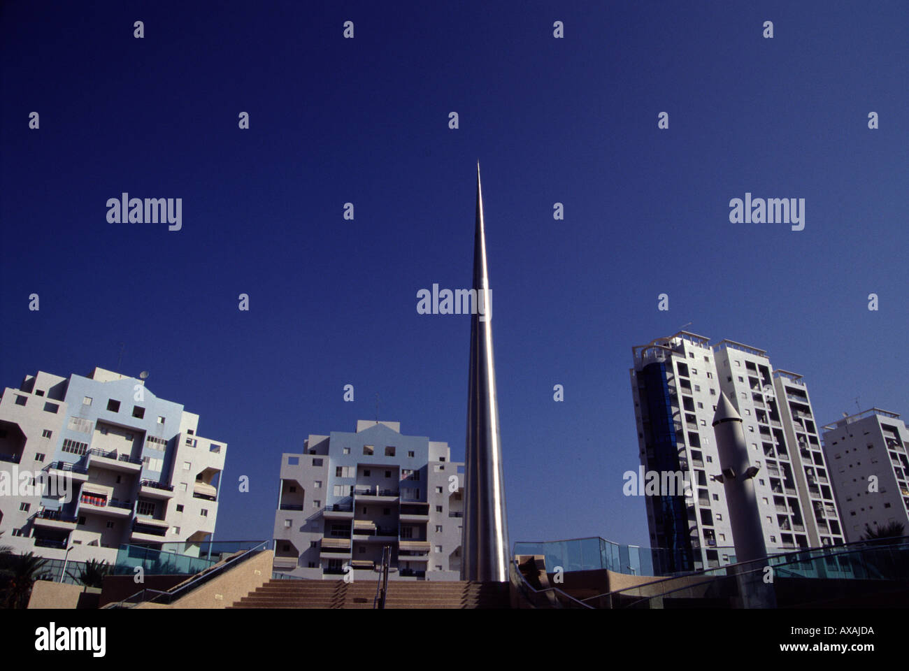 Contemporary metal sculpture by Israeli artist Yoram Miller (2000) in a ...